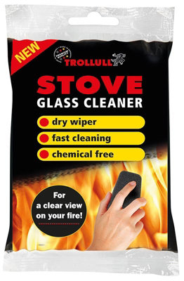 Trollull Stove Glass Cleaner (2 sponges in 1 pack) | DIY at B&Q