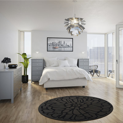 Tromso 3 + 3 Wide Chest of Drawers Grey