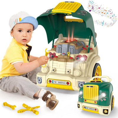 Truck Engine Motor Vehicle Car Service Station Engine Toy Large Truck ...