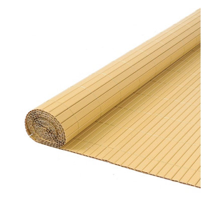 True Products Artificial Bamboo 20mm PVC Slat Screening Fencing Roll ...
