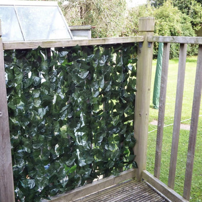 True Products Artificial Two Colour Ivy Leaf Hedge Garden Fence Privacy ...