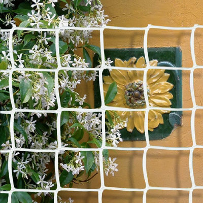 True Products Climbing Plant Support Mesh Pea Bean Garden Trellis ...