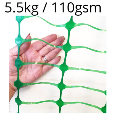 True Products Green 5.5kg Safety Barrier Mesh Fence Netting 1m x 50m ...