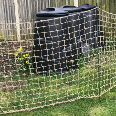 True Products Jute Heavy Duty Pea & Bean Netting For Climbing Plants ...