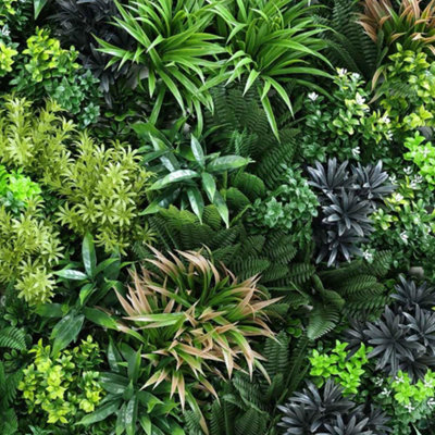 True Products Luxury Artificial Living Wall Green Plant Panel 1m x 1m ...