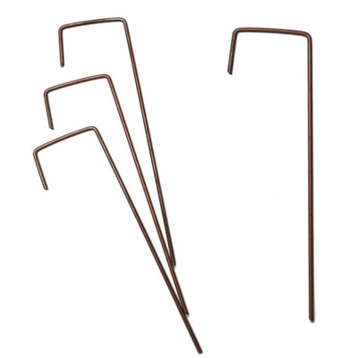 True Products Metal J Ground Cover Fixing Pins 200mm - Peg Fleece Weed ...