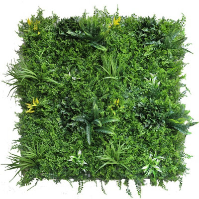 True Products Premium Artificial Green Plant Living Wall Panel 1m x 1m ...