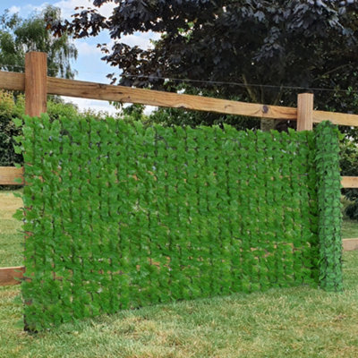 True Products Premium Artificial Ivy Leaf Hedge Garden Fence Privacy ...