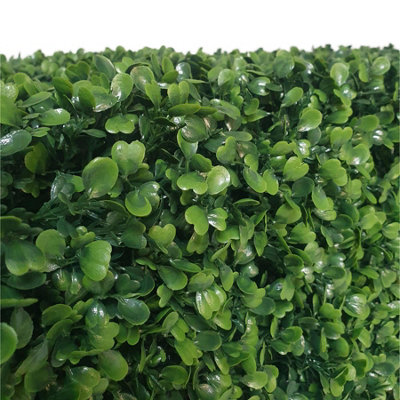 True Products Premium Freestanding Artificial Boxwood Hedge - Medium