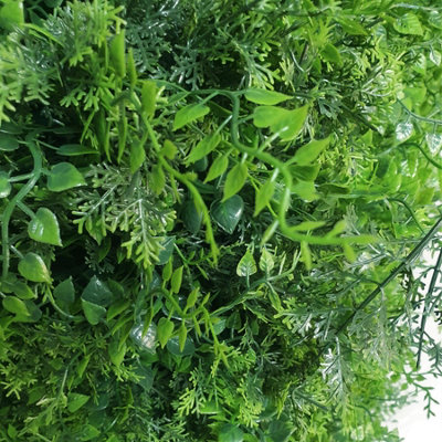 True Products Premium Freestanding Artificial Boxwood Hedge - Medium