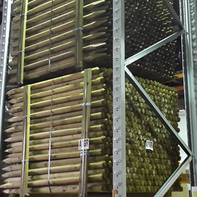 True Products Pressure Treated Round Wooden Fence Posts 1500mm x 50mm ...