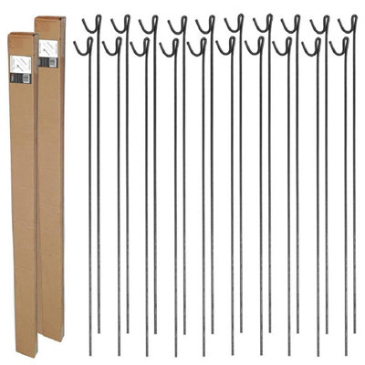 True Products Steel Temporary Fencing Pins 8mm x 1250mm Pack of 20