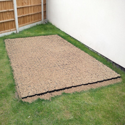 True Products TruePave 8ft x 6ft Shed Base Kit - 48 Interlocking ...