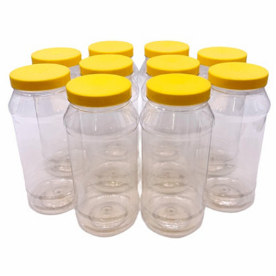 Truenova Set of 10 x 1L Food Kitchen Craft Garage Organisation Plastic ...