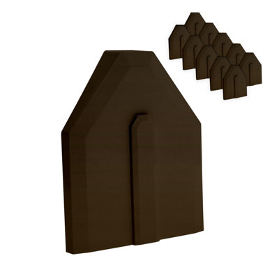 TruMAX Conservatory Glazing Bar End Cap (10 Pack) - Brown