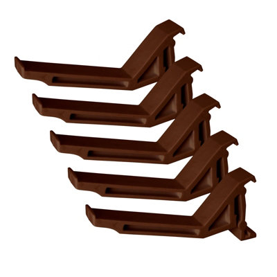 TruMAX K2 Conservatory Gutter Bracket (5 Pack) - Brown
