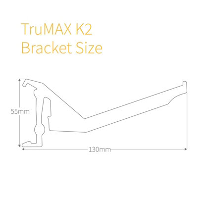 TruMAX K2 Conservatory Gutter Bracket (5 Pack) - White