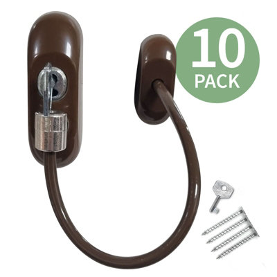 TruMAX Key-Locking Cable Restrictor (10 Pack) - Brown | DIY at B&Q