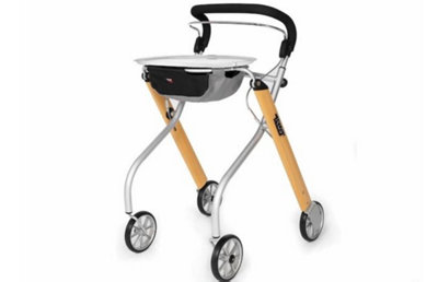 Trust Care Lets Go Indoor Rollator with Bag and Tray Walker Mobility Aid