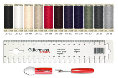 TSET S/A 11X100M - Thread Set: Sew-All: 11 x 100m, Ruler and Mini Seam ...