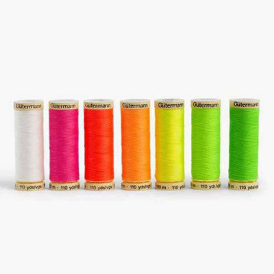 TSET S/A 7X100M NEON - Thread Set: Sew-All: 100m: Neon: 7 Reels - Gutermann