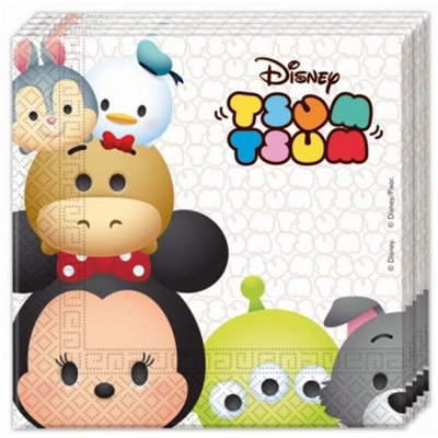Tsum Tsum Paper Characters Disposable Napkins (Pack of 20 ...