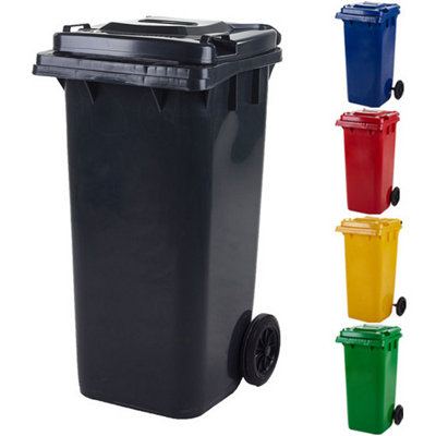 TUFF 120 Litre Wheeled Bin - Yellow