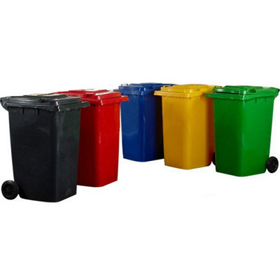 TUFF 240 Litre Wheeled Bin - Yellow