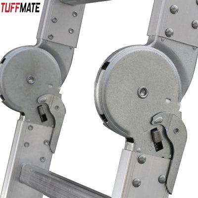 Tuff Mate 12-in-1 Multi-Purpose Aluminium Ladder - 4-Section Folding ...