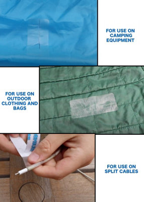 TUFF TAPE SELF ADHESIVE WATERPROOF REPAIR PATCHES 5-PACK 75MM