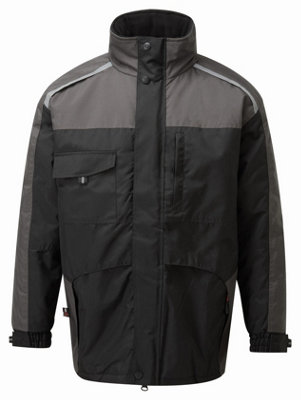 Tuffstuff Cleveland Work Jacket Black - XXL | DIY at B&Q
