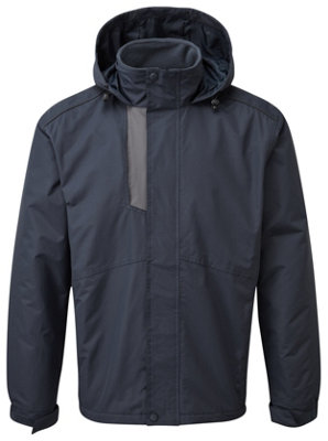 Tuffstuff Newport Waterproof Work Jacket Navy - M | DIY at B&Q