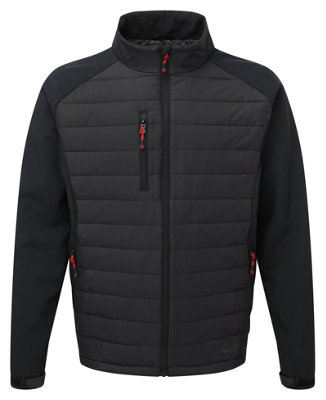 Tuffstuff Snape Ripstop Softshell Work Jacket Black - M | DIY at B&Q