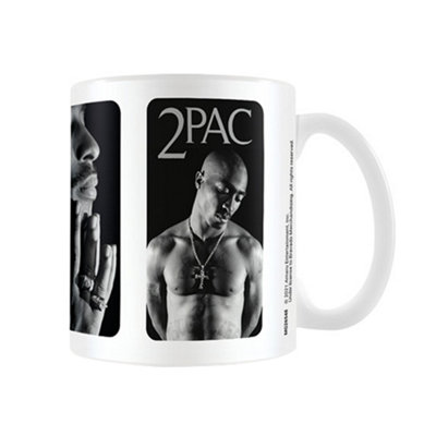 Tupac Shakur Judge Me Mug White/Black/Grey (One Size) | DIY at B&Q
