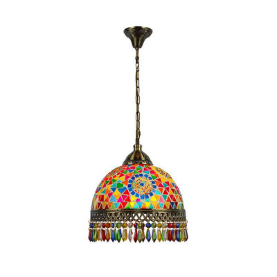 Turkish Style stained Glass pendant light