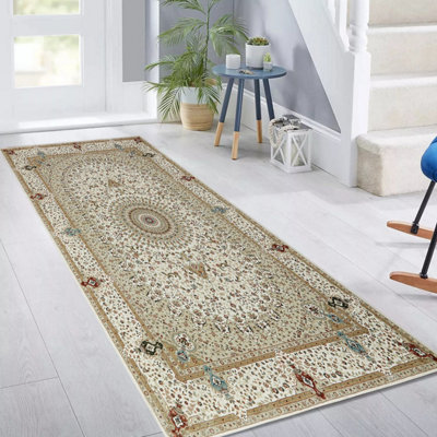 Turkish Willow Beige Cashmere Rugs Non Slip Area Rug Living Room ...