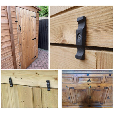 Turnbutton Black 50mm Large Black Turn Button Latch Thumb Catche Shed ...
