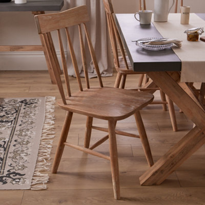 Turner Oak Spindle Back Hoop Hallway Kitchen Furniture Dining Chair ...