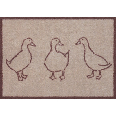 Turtle Mat Design Neutral Ducks 60x85