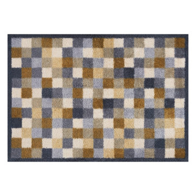 Turtle Mat Design Neutral Squares 60x85