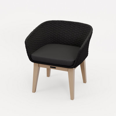 TUSCANY 120cm Round Table with 4 Eden Night Dining Chairs