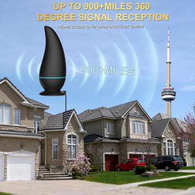 TV AERIAL FREEVIEW INDOOR TV AERIAL WITH 560+ MILES RANGE RECEPTION TV ...
