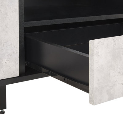 TV Stand BLACKPOOL Grey Concrete Effect