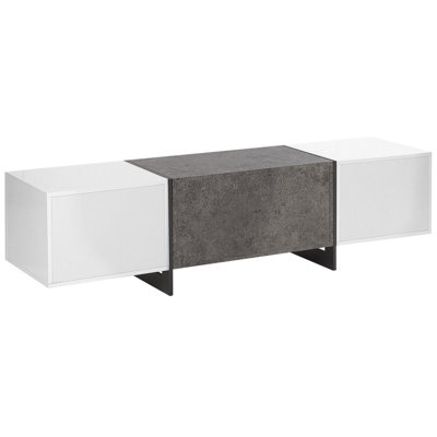 TV STAND LED RUSSEL GREY CONCRETE EFFECT