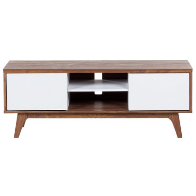 TV Stand ROCHESTER Brown/ White