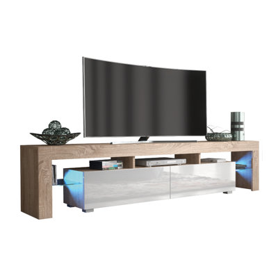 TV Unit 200cm Sideboard Cabinet Cupboard TV Stand Living Room High ...