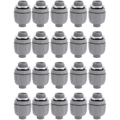 Twenty pieces half inch NPT nylon six non metallic liquid tight conduit ...