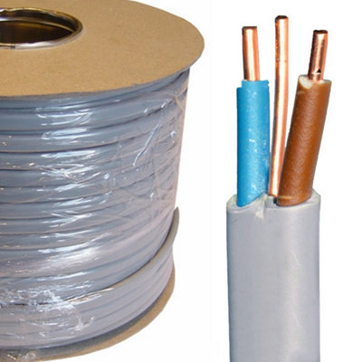 Twin and Earth 1.5MM Flat Grey 6242Y Cable Wire T&E PVC Lighting ...