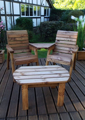 Twin Companion Set Dining - Angled. Quality - W160 x D170 x H98 - Fully ...