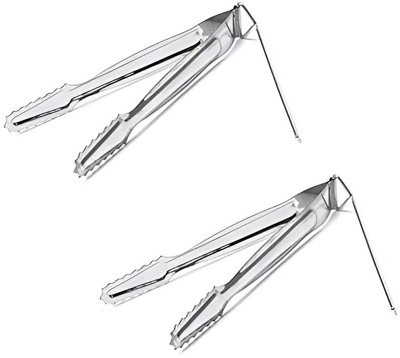 Twin pack (2 Pcs) 6 inch Metal tongs